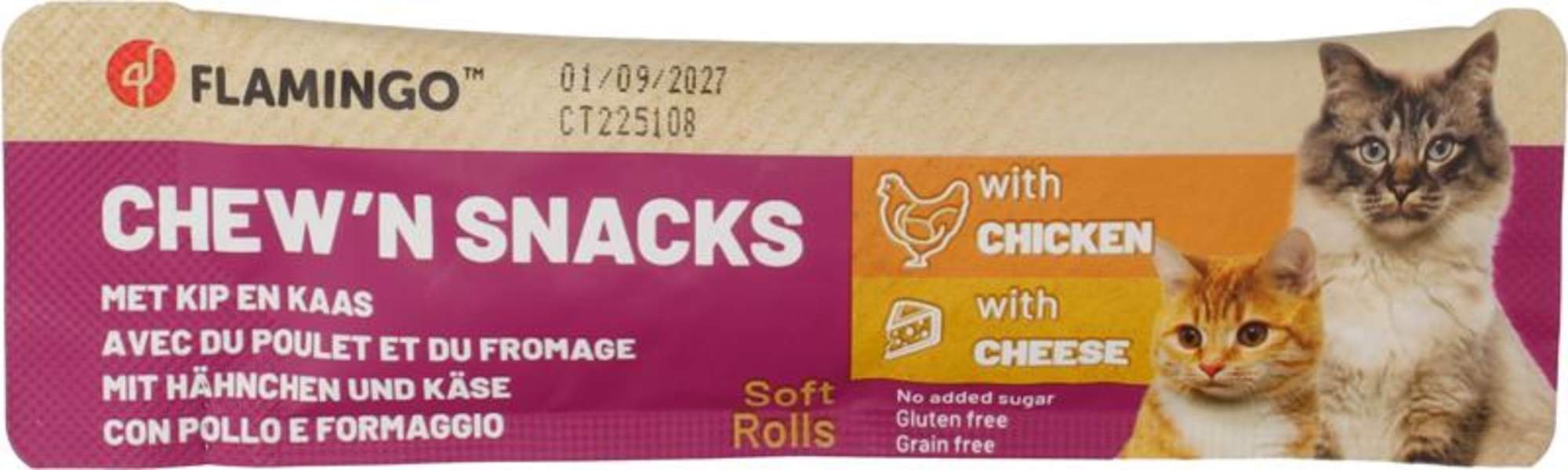 Chew'n Snack Cerchi con pollo & con formaggio | 561800 | Flamingo Pet ...