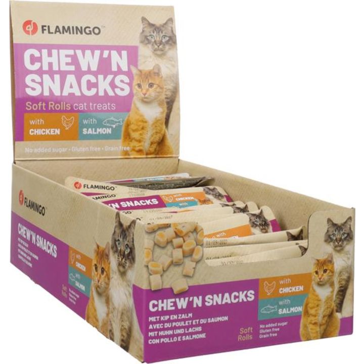 Chew'n Snack Cerchi con pollo & con salmone | 561802 | Flamingo Pet ...