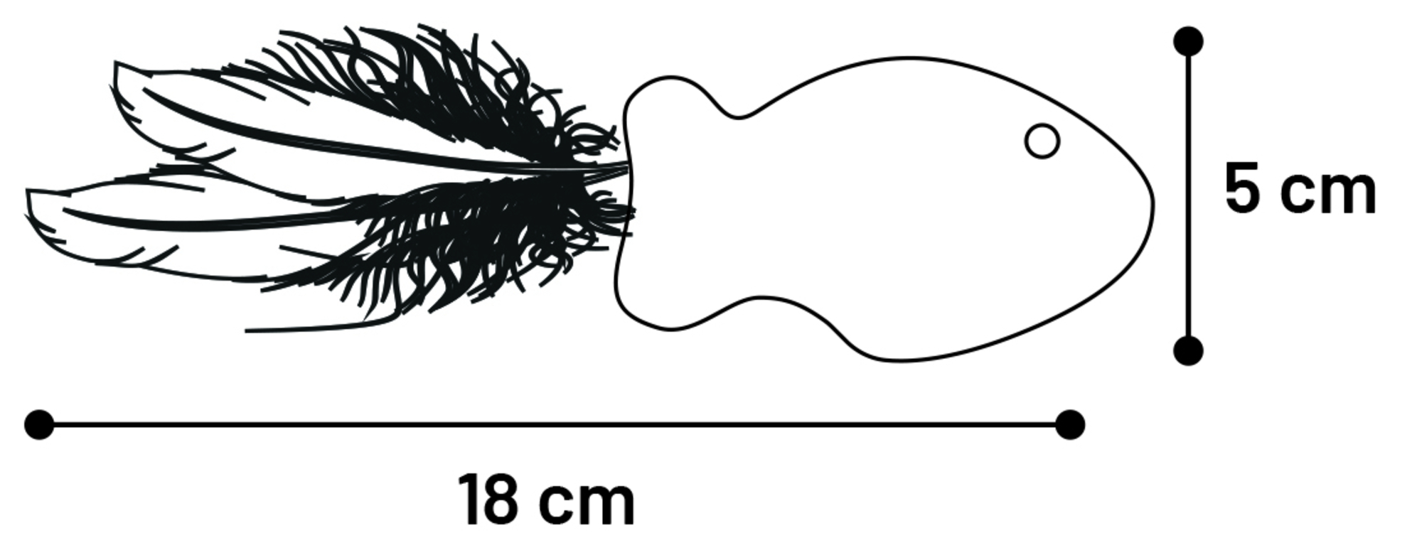 Speelgoed Poppy Vis Meerdere kleuren | 561900 | Flamingo Pet Products