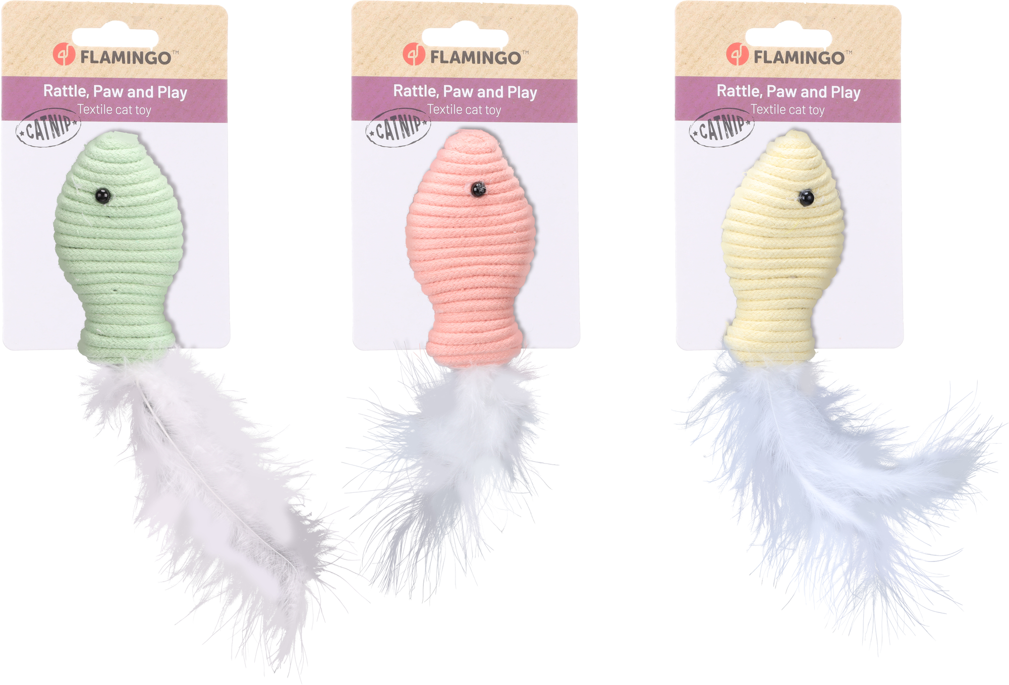 Speelgoed Poppy Vis Meerdere kleuren | 561900 | Flamingo Pet Products