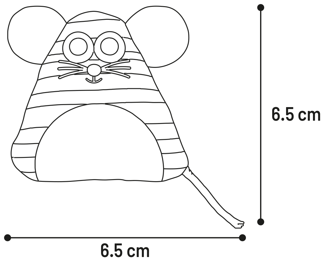 Toy Buzz Mouse Blue | 561906 | Flamingo Pet Products