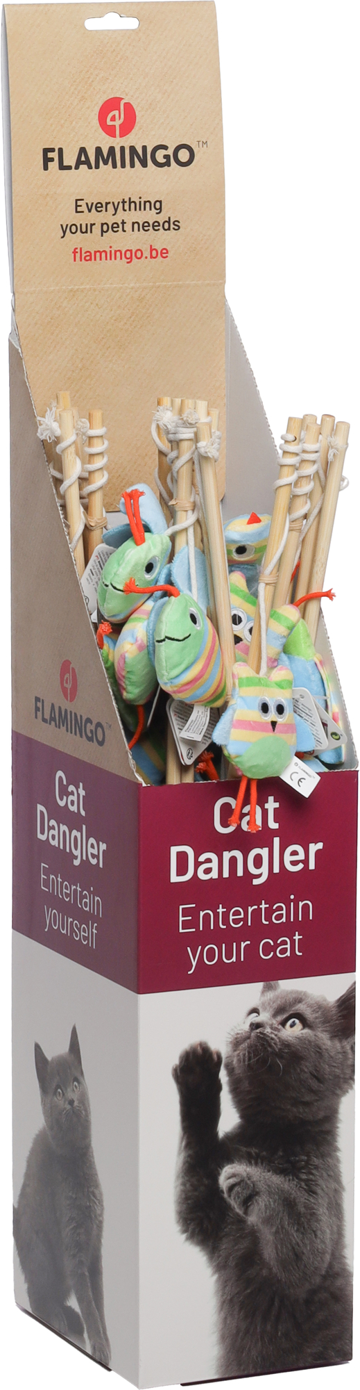 Toy Buzz Dangler with animals Blue | 561908 | Flamingo Pet Products