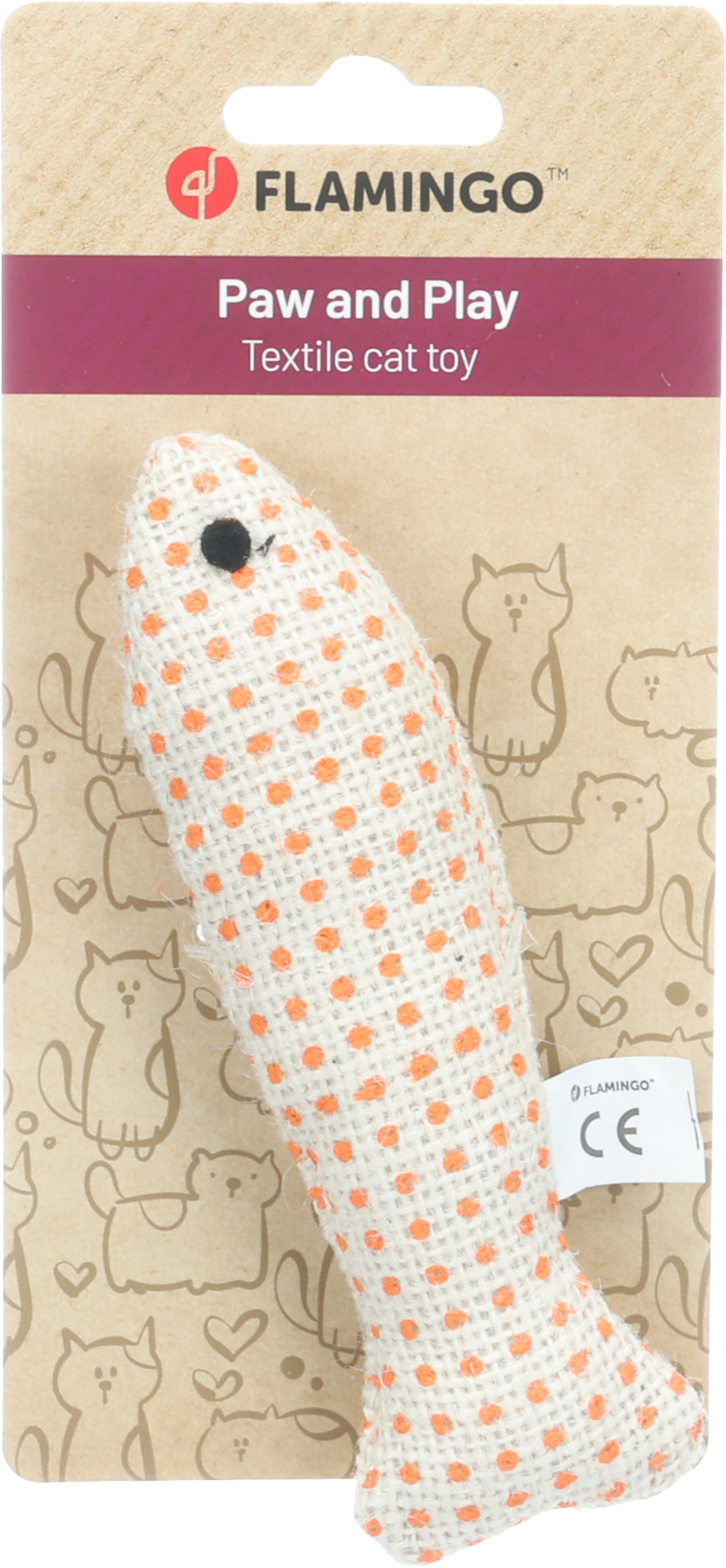 Toy Texo Fish Orange | 561926 | Flamingo Pet Products