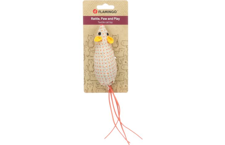 Toy Texo Mouse Orange | 561927 | Flamingo Pet Products