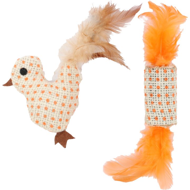 Toy Texo Roll & Bird Orange | 561930 | Flamingo Pet Products