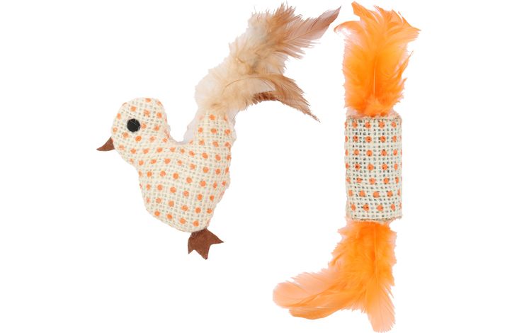 Toy Texo Roll & Bird Orange | 561930 | Flamingo Pet Products