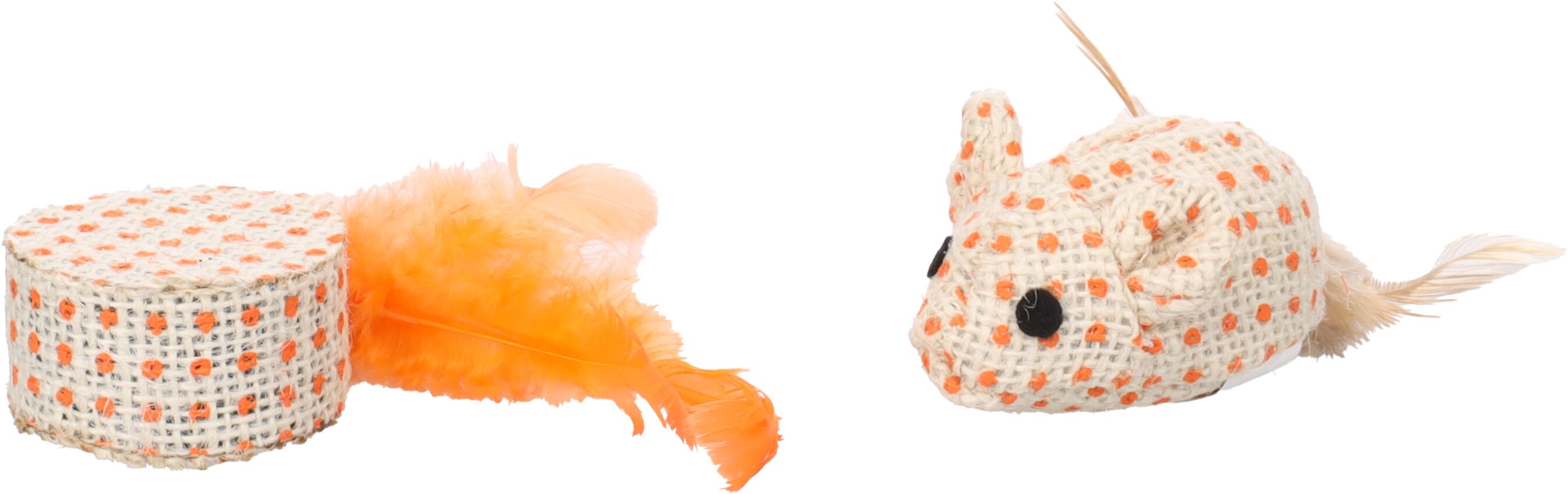 Toy Texo disc & Mouse Orange | 561931 | Flamingo Pet Products