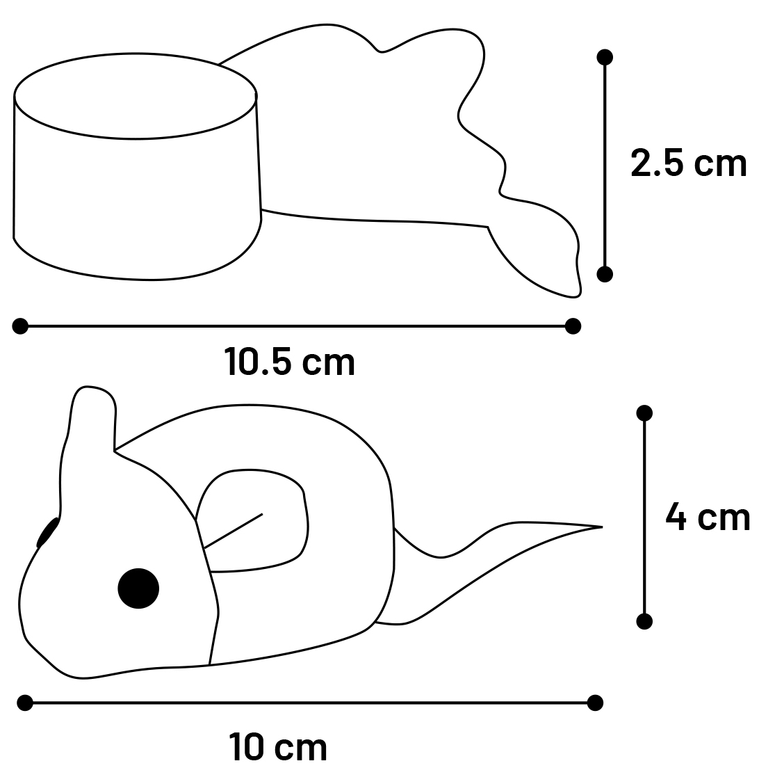 Toy Texo disc & Mouse Orange | 561931 | Flamingo Pet Products