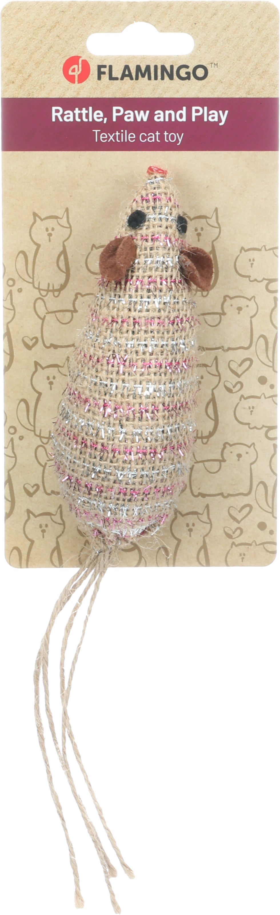Toy Texu Mouse Brown | 561938 | Flamingo Pet Products
