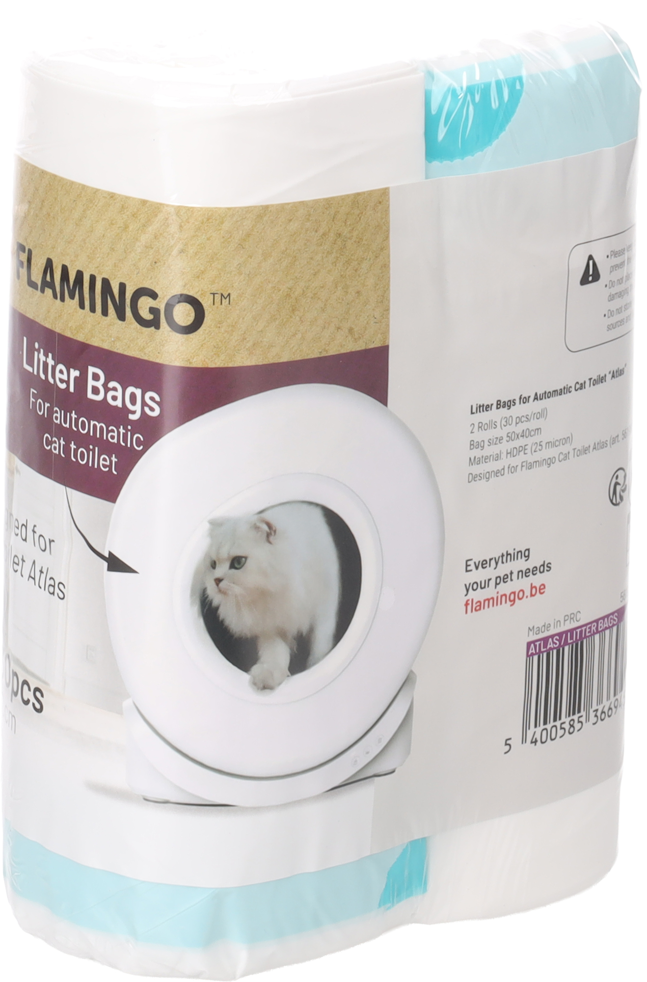 Cat litter bags Atlas White | 561963 | Flamingo Pet Products