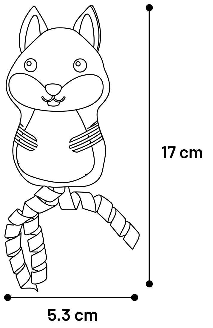 Toy Grali Fox Green | 561979 | Flamingo Pet Products