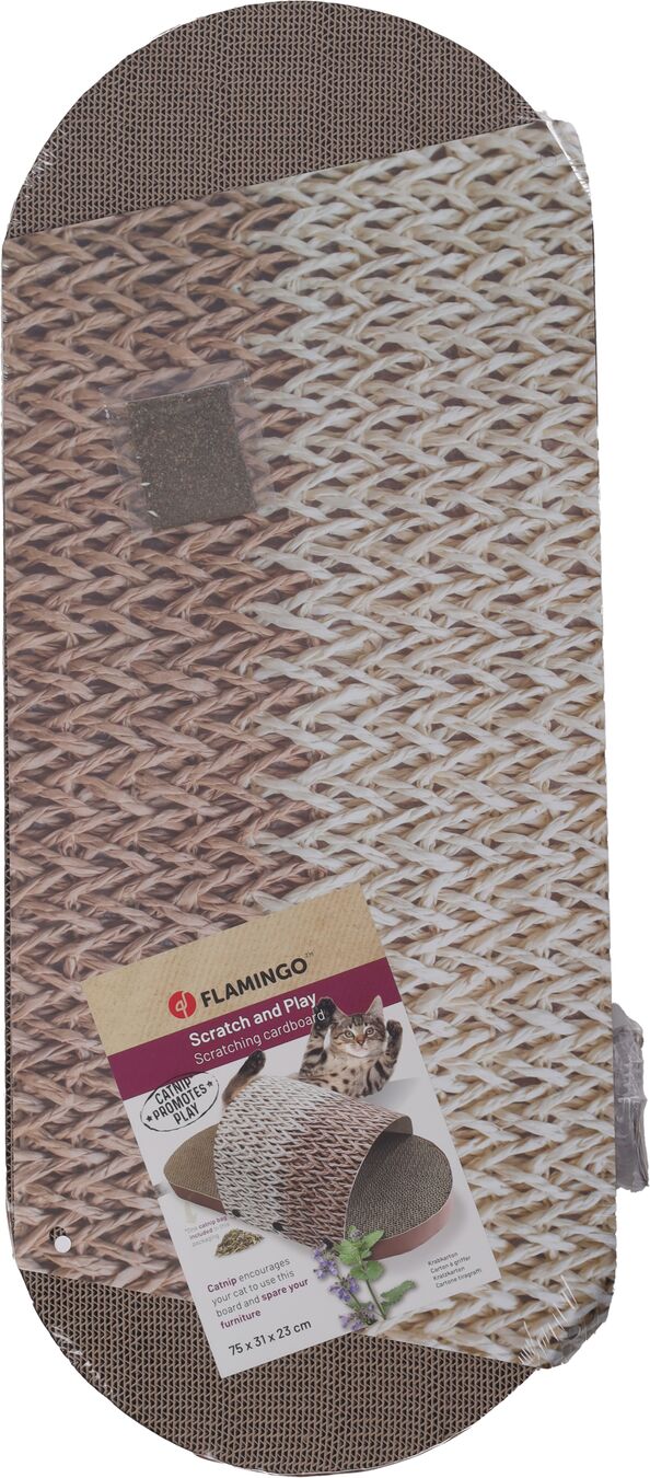 Carton à gratter Slippi Claquette Brun | 562049 | Flamingo Pet Products