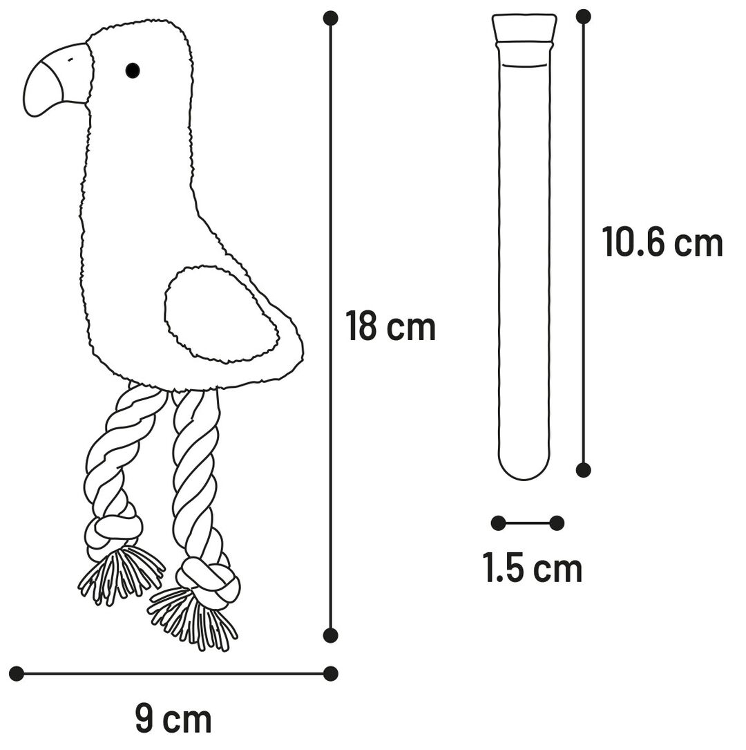 Toy Tucca Flamingo Pink | 562079 | Flamingo Pet Products
