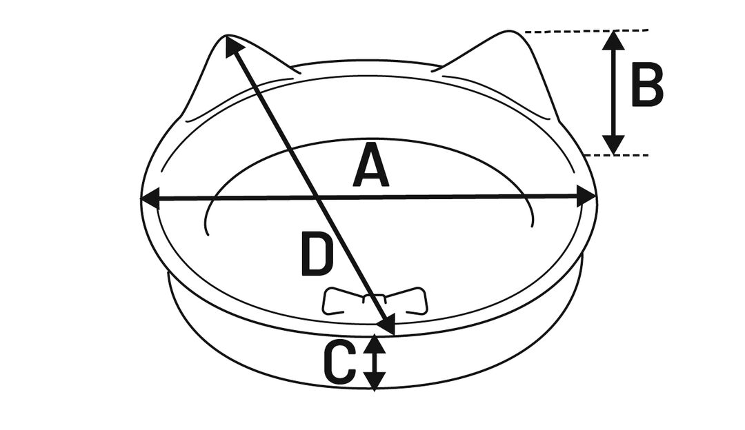 Gamelle pour la nourriture et l'eau Cena Ovale Taupe | 562174 ...