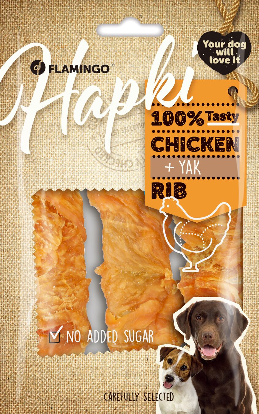 Snacks Hapki Rib with chicken | 524707 | Flamingo Pet Products
